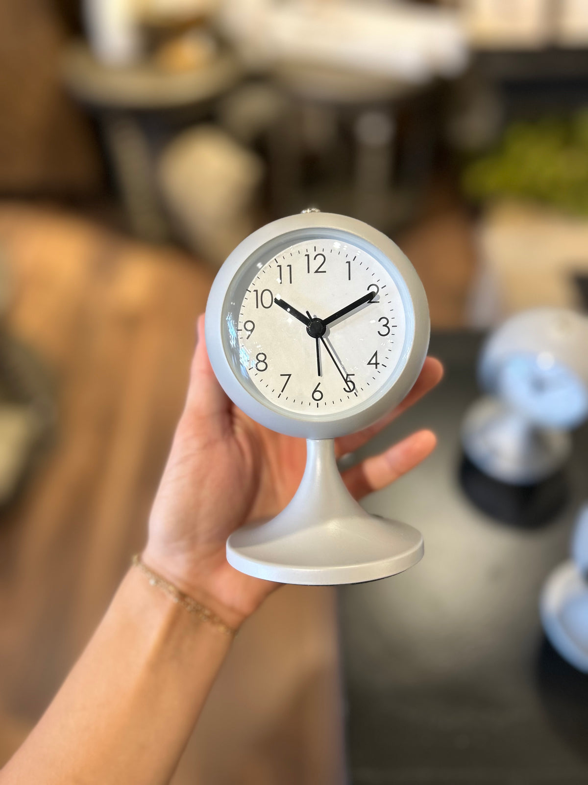 Metal Footed Alarm/Table Clock — Dandy Home & Ranch