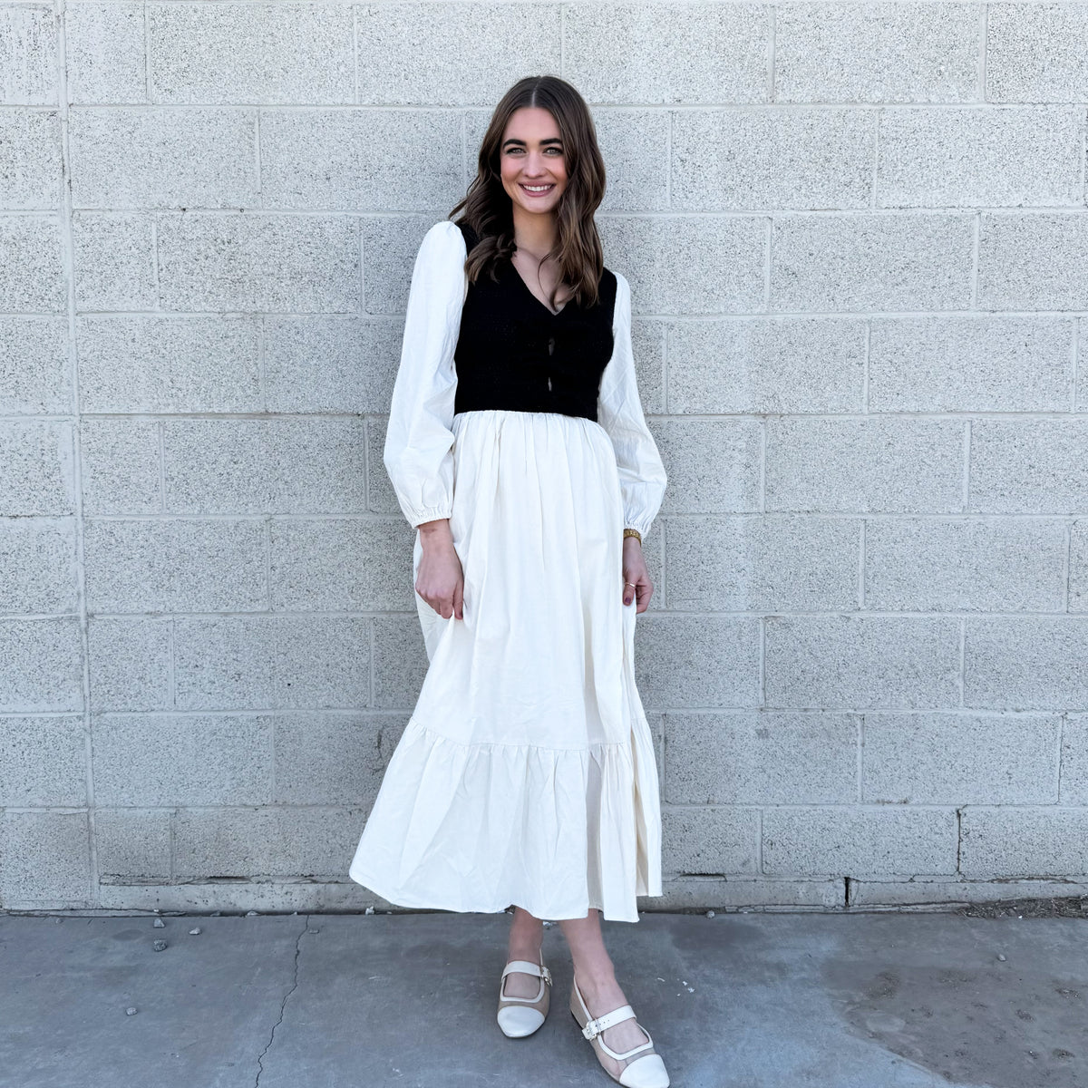 Bow Tie Vest Maxi Dress — Dandy Home & Ranch